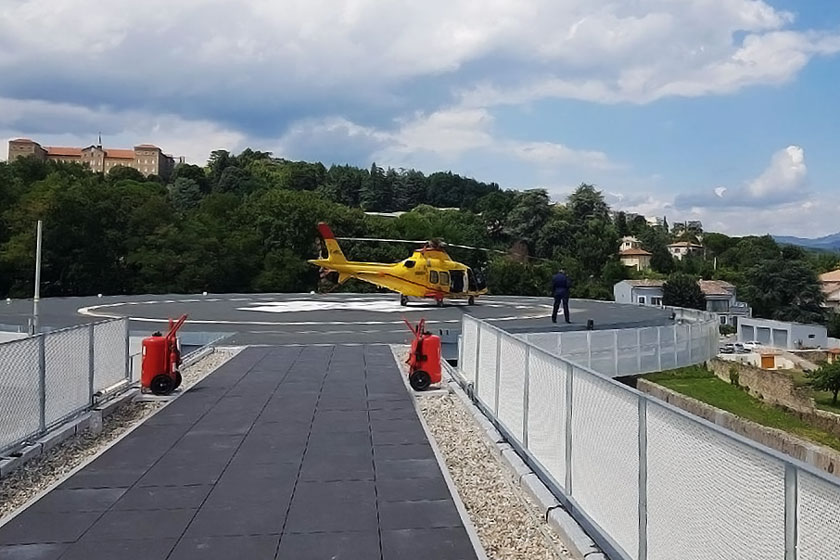 Nouvelle hélistation : opérationnelle ! – CH d'Ardèche Méridionale